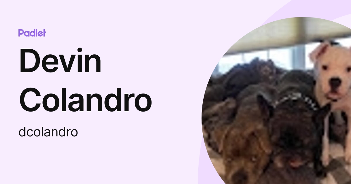 Devin Colandro (dcolandro) profile | Padlet