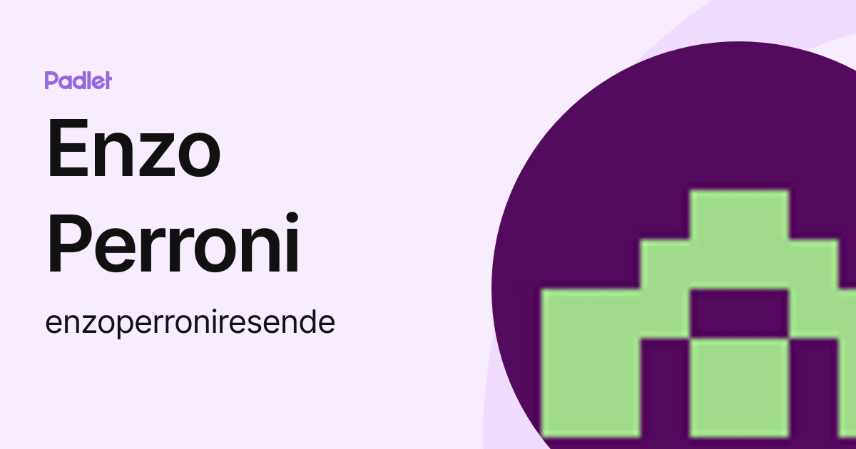 Enzo Perroni (enzoperroniresende) profile | Padlet