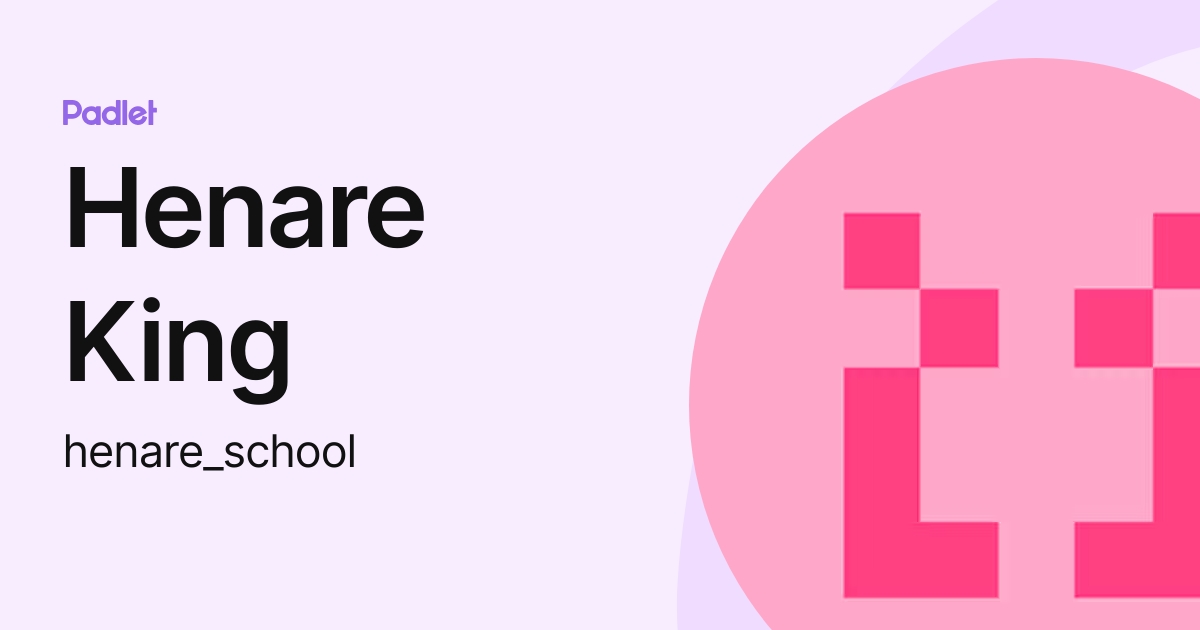 Henare King (henare_school) profile | Padlet