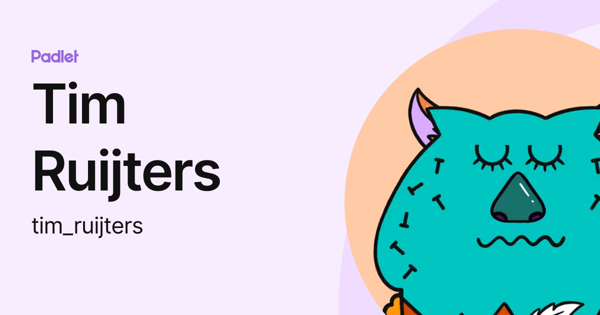 Tim Ruijters (tim_ruijters) profile | Padlet