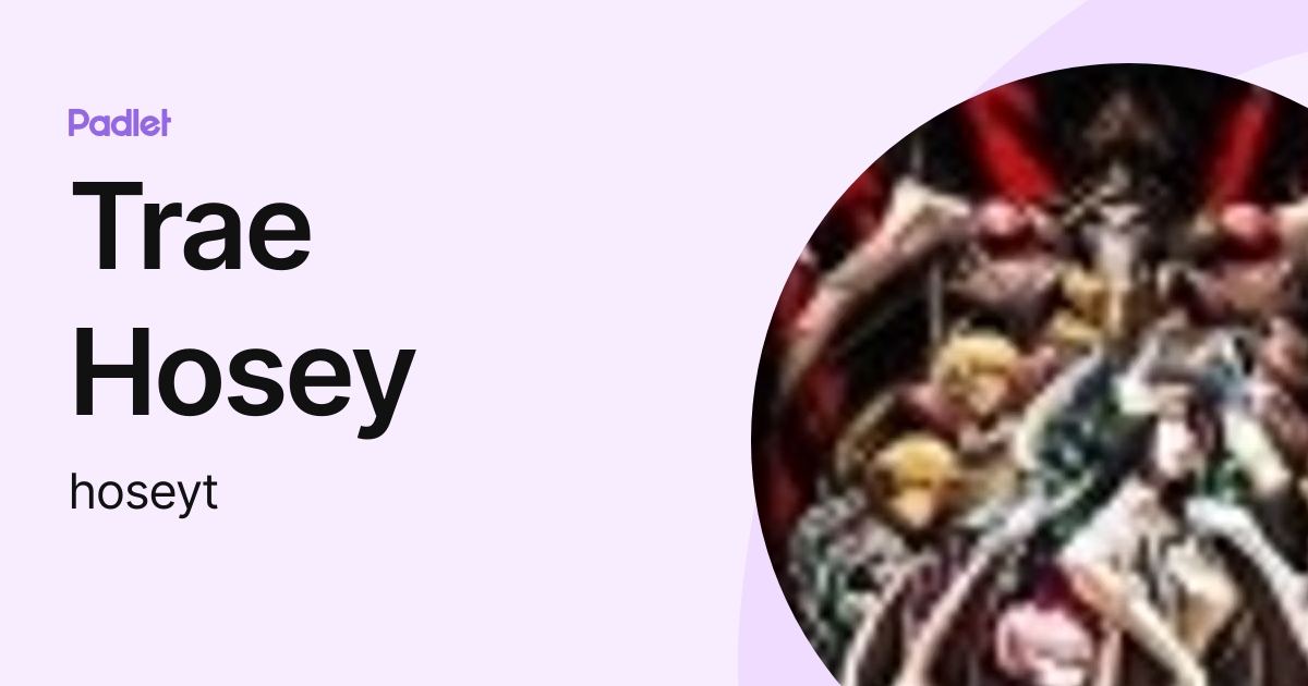 Trae Hosey (hoseyt) profile | Padlet