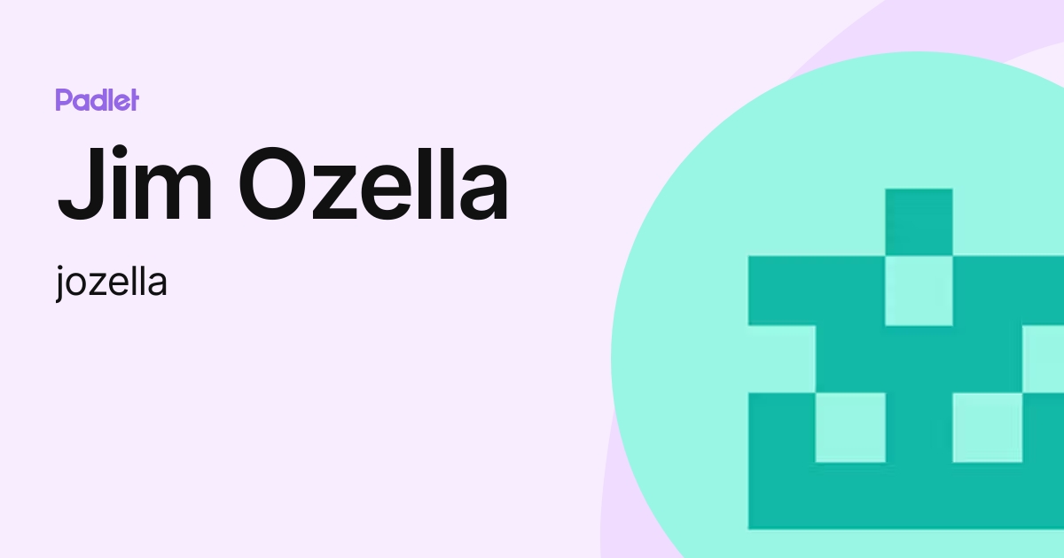 Jim Ozella (jozella) profile | Padlet