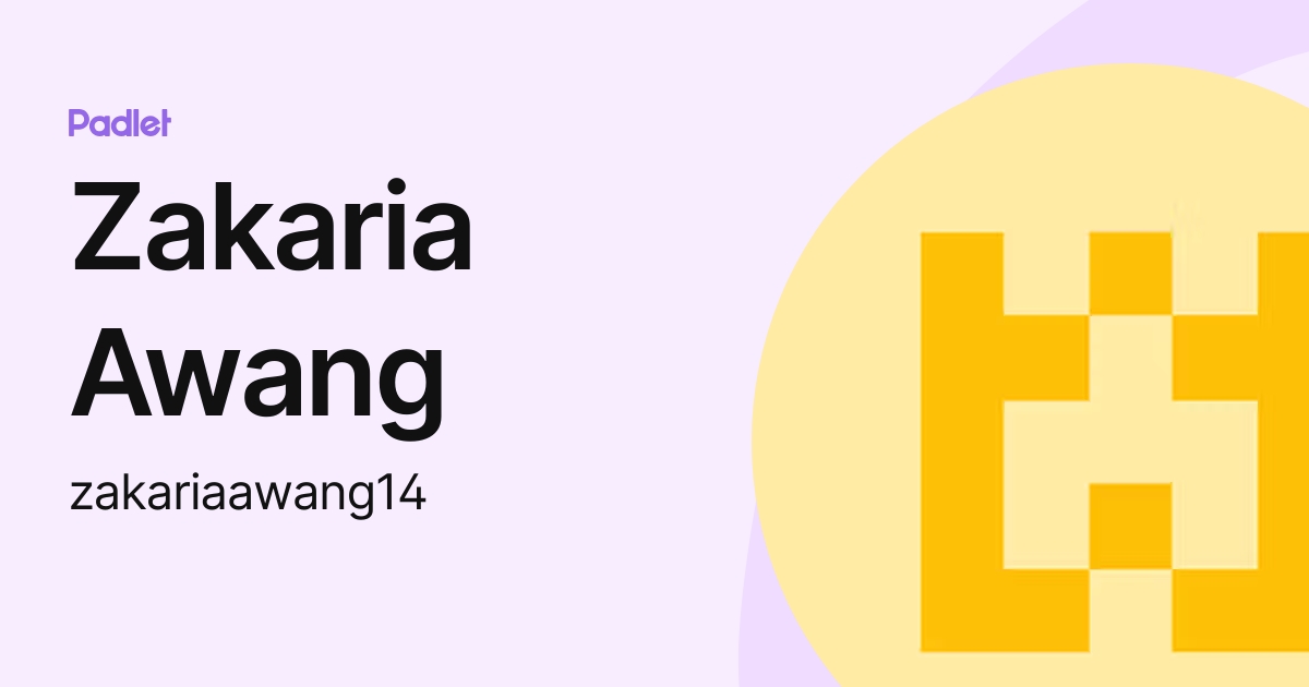 Zakaria Awang (zakariaawang14) profile | Padlet