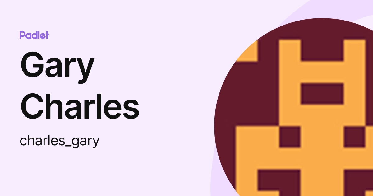 Gary Charles (charles_gary) profile | Padlet