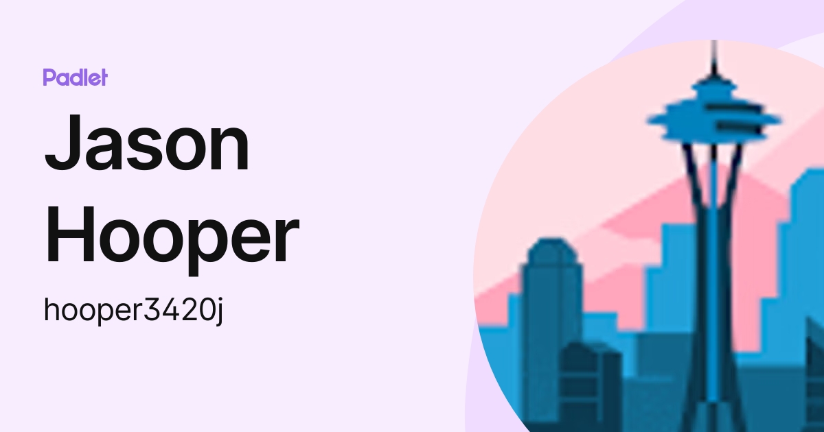Jason Hooper (hooper3420j) profile | Padlet