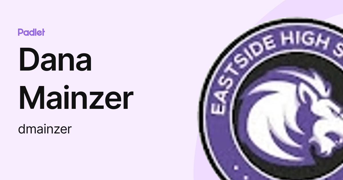 Dana Mainzer (dmainzer) profile | Padlet