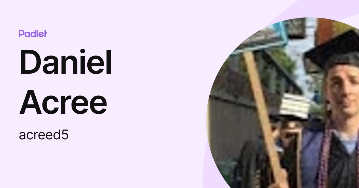 Daniel Acree (acreed5) profile | Padlet