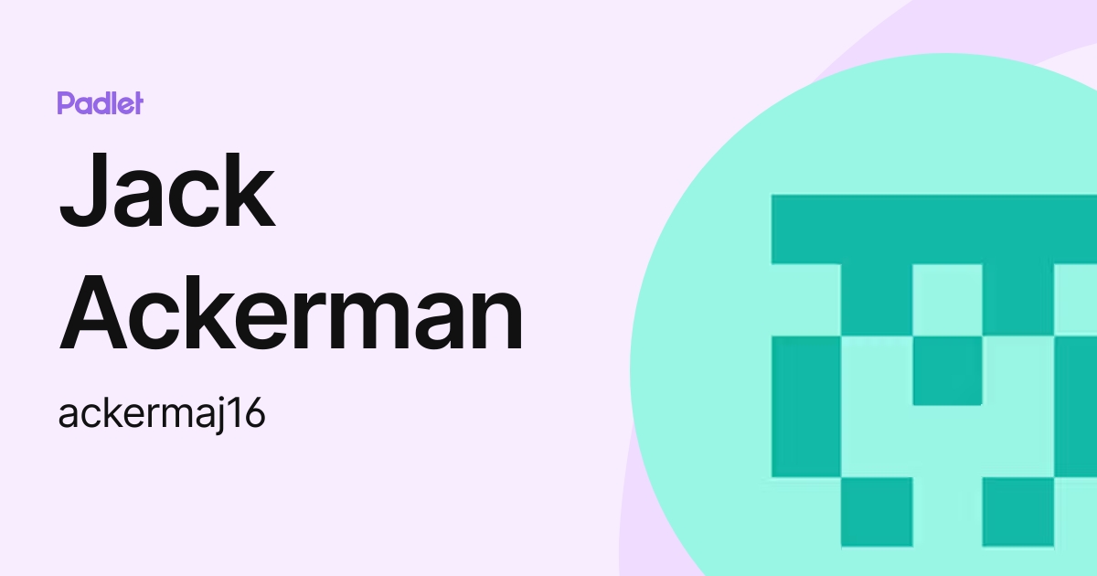 Jack Ackerman (ackermaj16) profile | Padlet