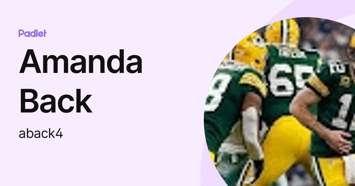 Amanda Back (aback4) profile | Padlet