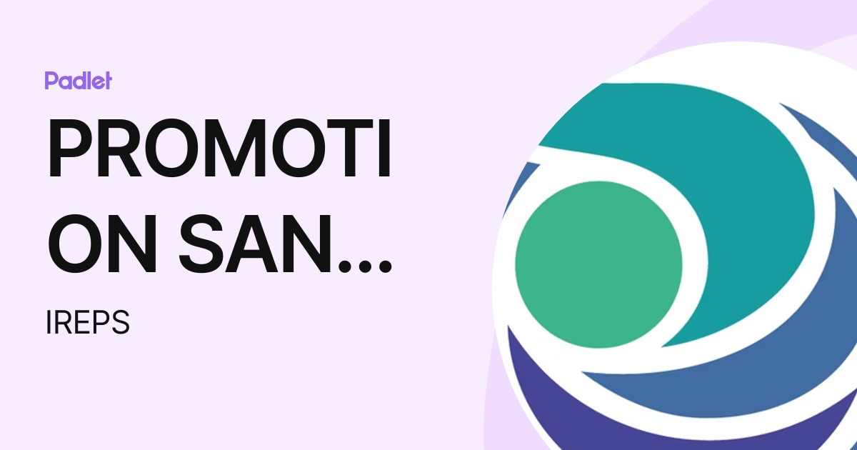 PROMOTION SANTE MARTINIQUE (IREPS) profile | Padlet