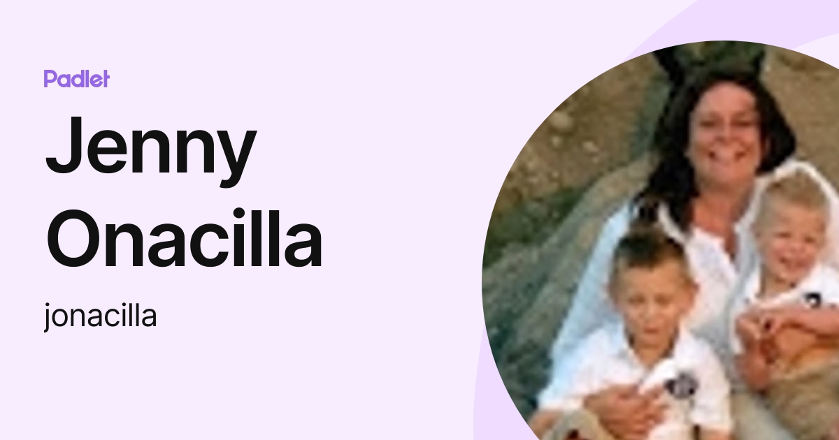 Jenny Onacilla (jonacilla) profile | Padlet