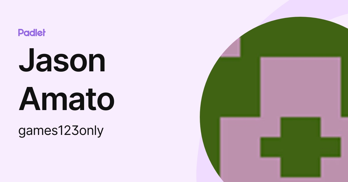 Jason Amato (games123only) profile | Padlet