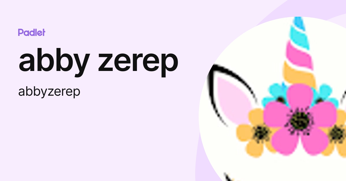 abby zerep (abbyzerep) profile | Padlet