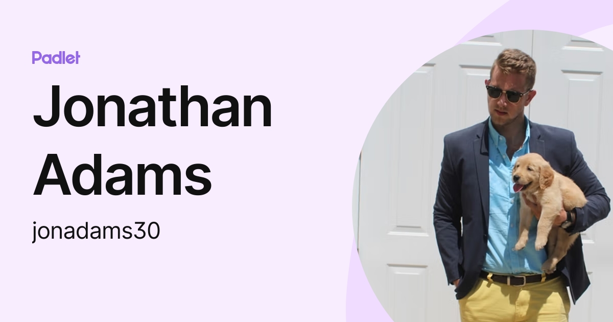 Jonathan Adams (jonadams30) profile | Padlet