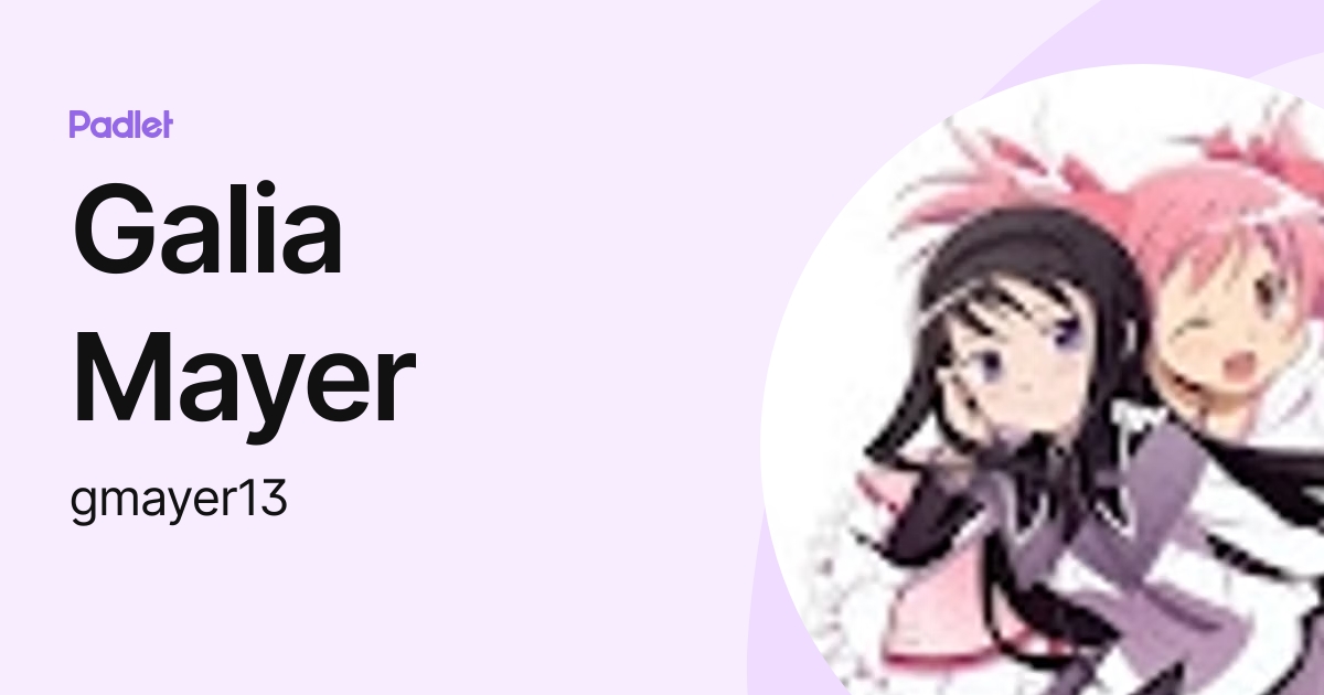 Galia Mayer (gmayer13) profile | Padlet