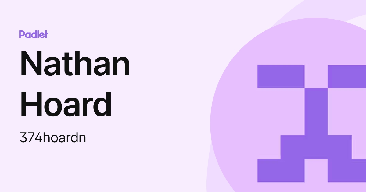 Nathan Hoard (374hoardn) profile | Padlet