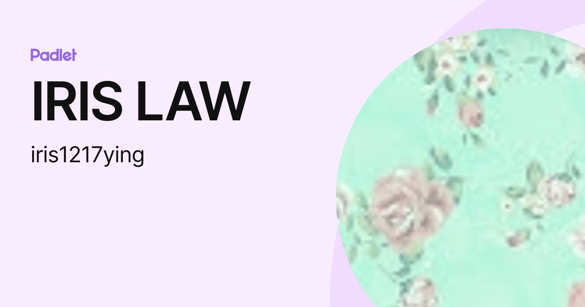 IRIS LAW (iris1217ying) profile | Padlet