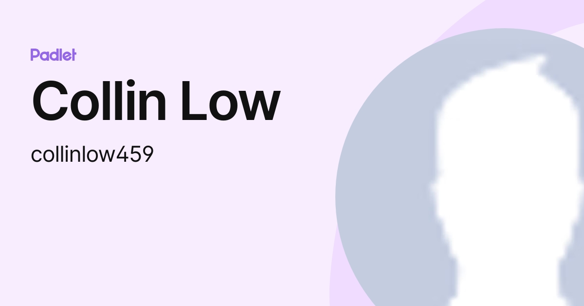 Collin Low (collinlow459) profile | Padlet