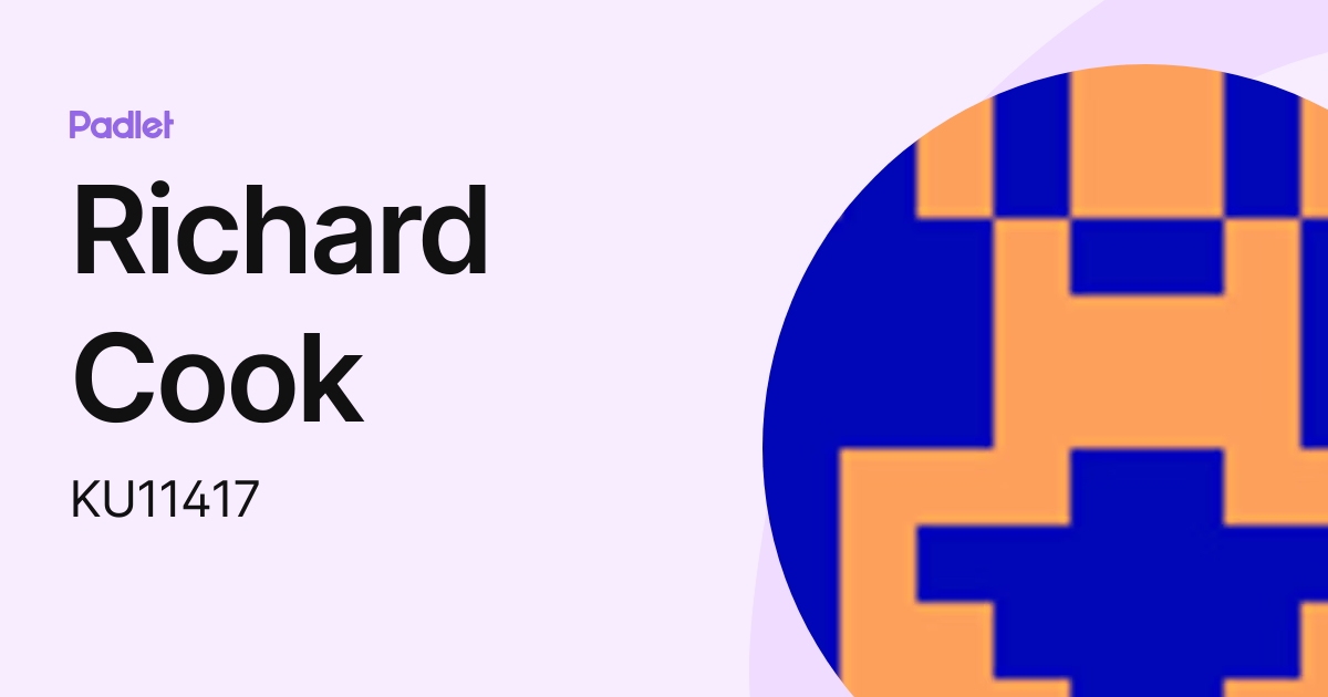 Richard Cook (r_cook) profile | Padlet