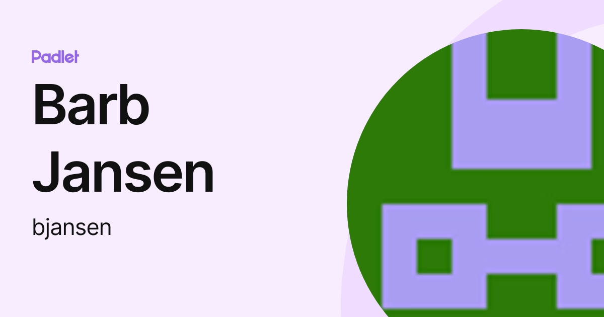 Barb Jansen (bjansen) profile | Padlet