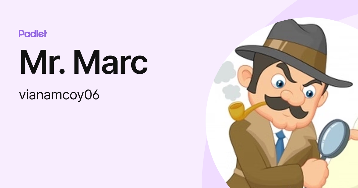 Mr. Marc (vianamcoy06) profile | Padlet