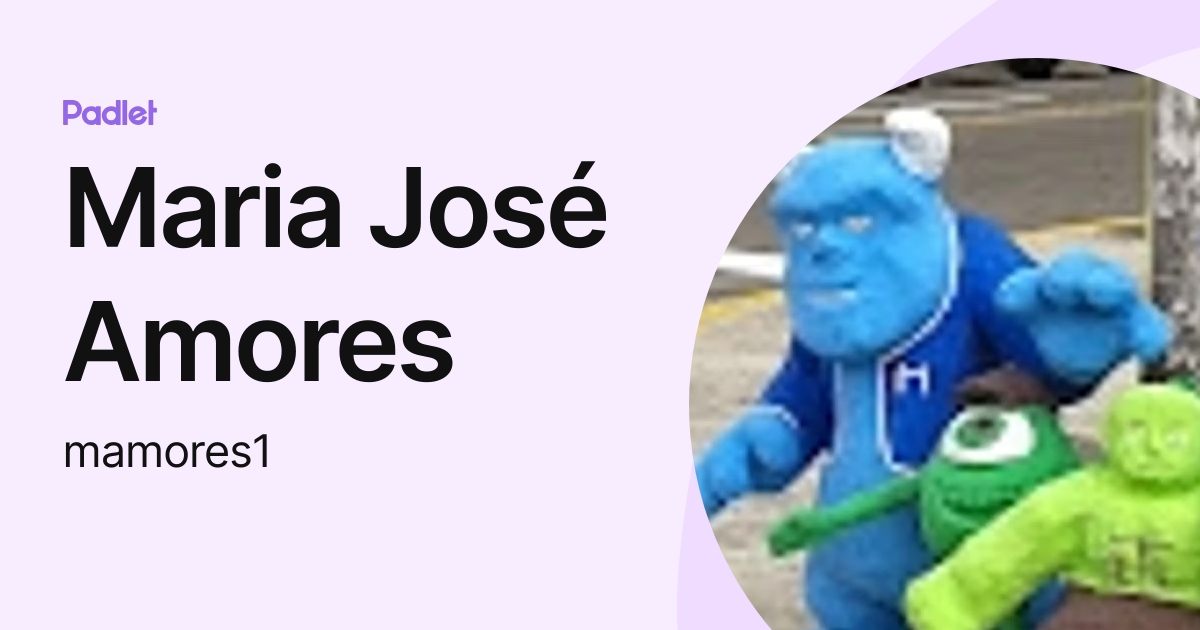 Maria José Amores (mamores1) profile | Padlet