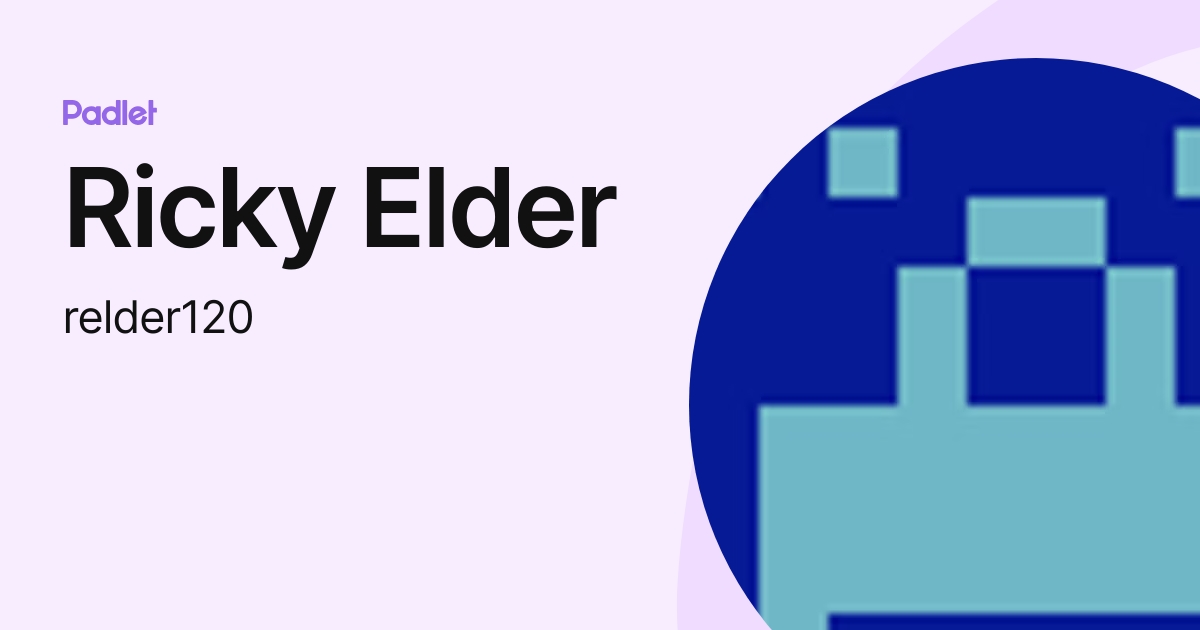 Ricky Elder (relder120) profile | Padlet