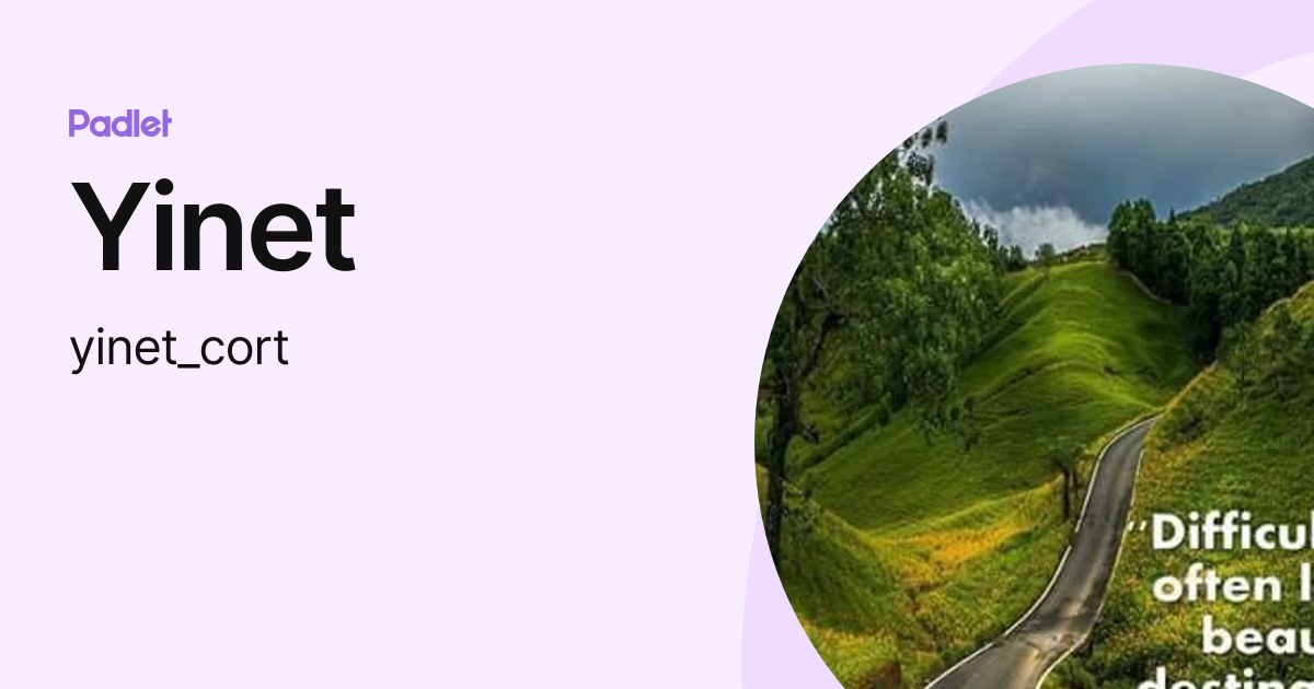 Yinet (yinet_cort) profile | Padlet