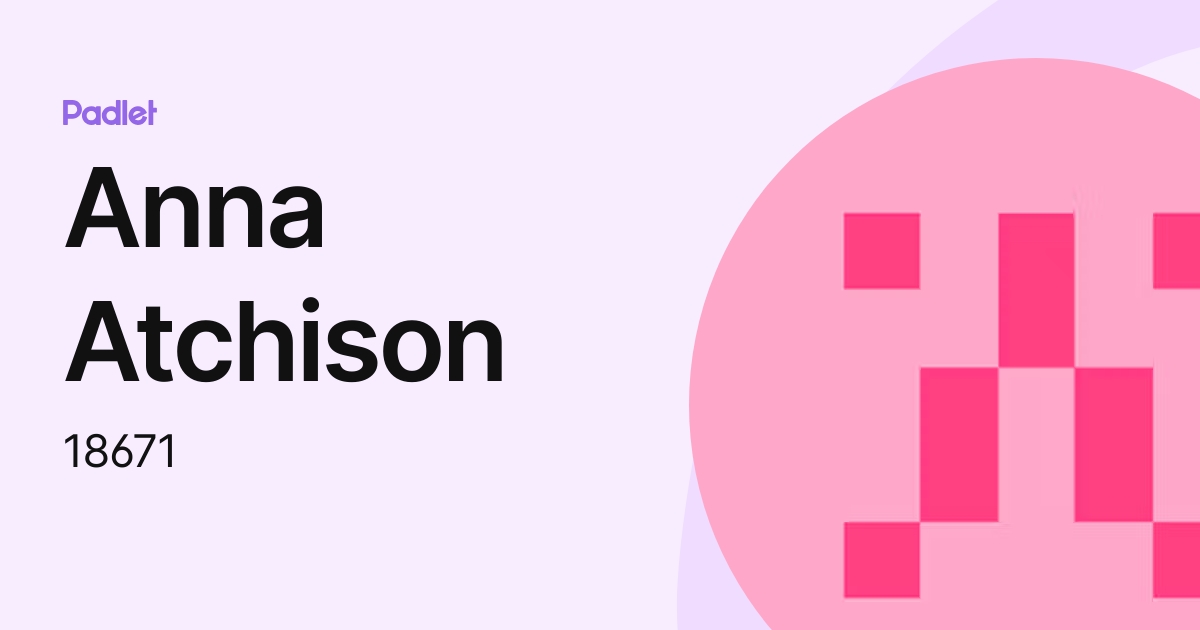 Anna Atchison (18671) profile | Padlet
