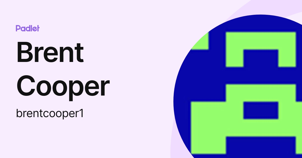 Brent Cooper (brentcooper1) profile | Padlet