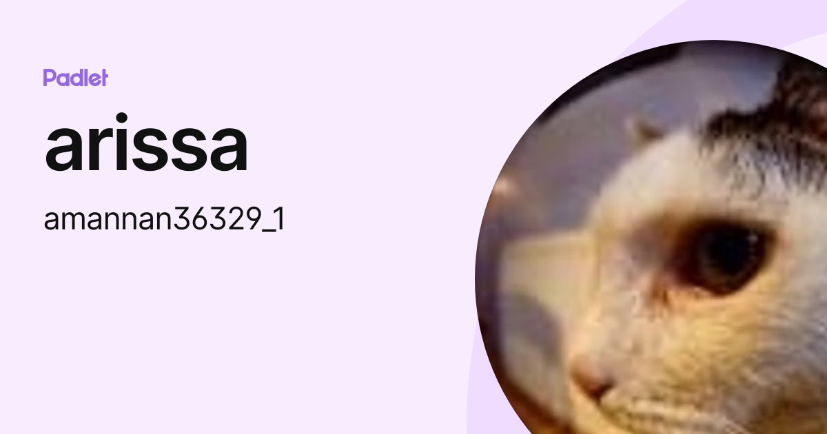 arissa (arissaaa) profile | Padlet