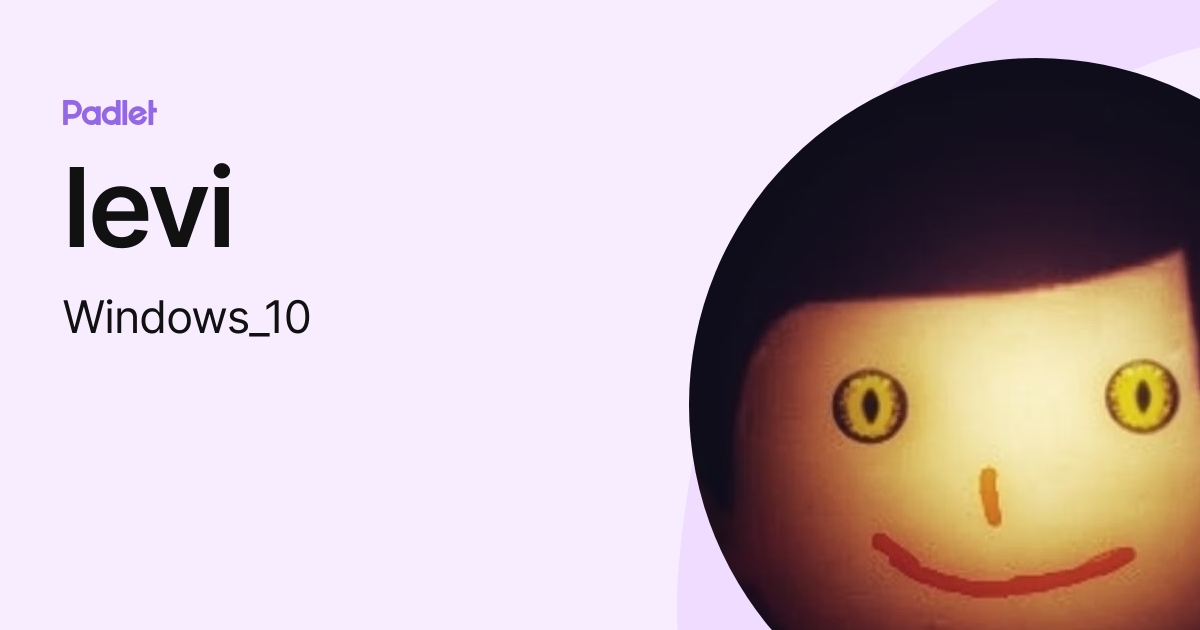 levi (Windows_10) profile | Padlet