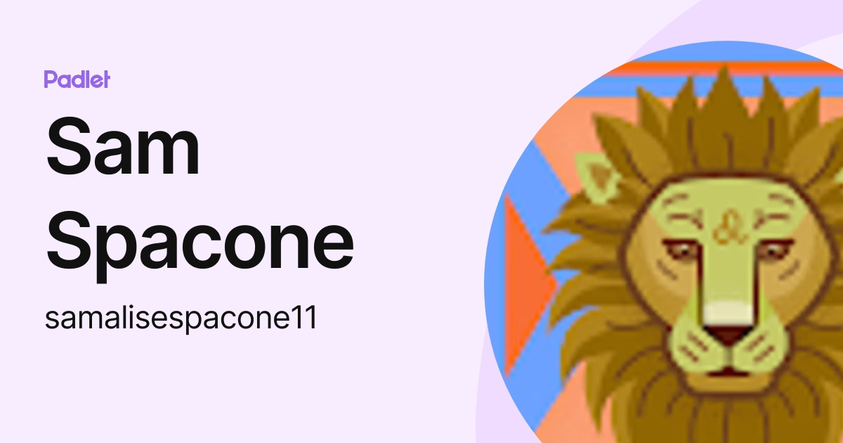 Sam Spacone (samalisespacone11) profile | Padlet