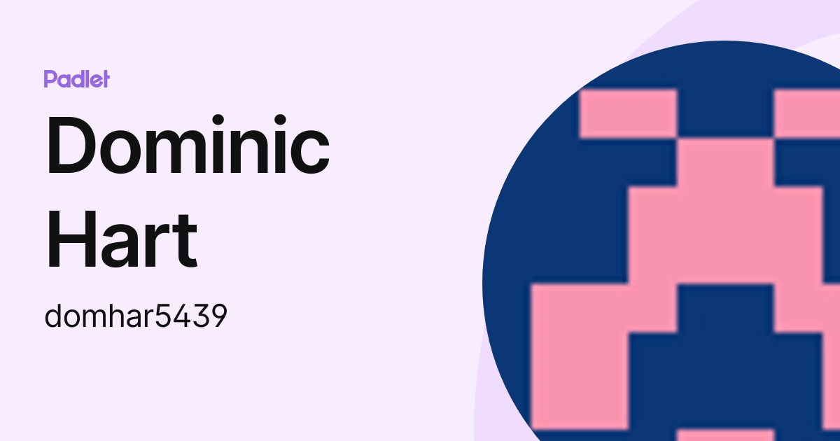 Dominic Hart (domhar5439) profile | Padlet