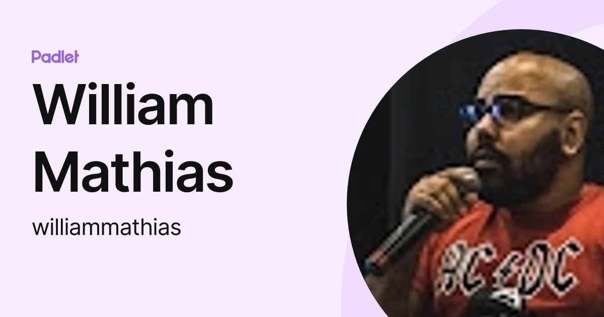 William Mathias (williammathias) profile | Padlet