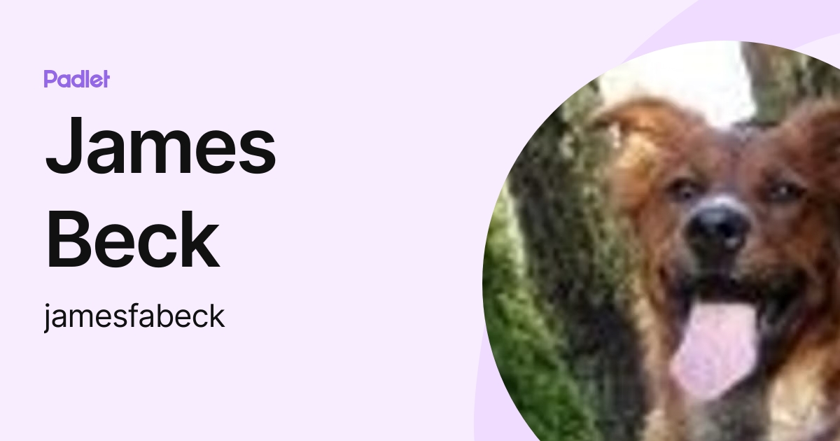 James Beck (jamesfabeck) profile | Padlet