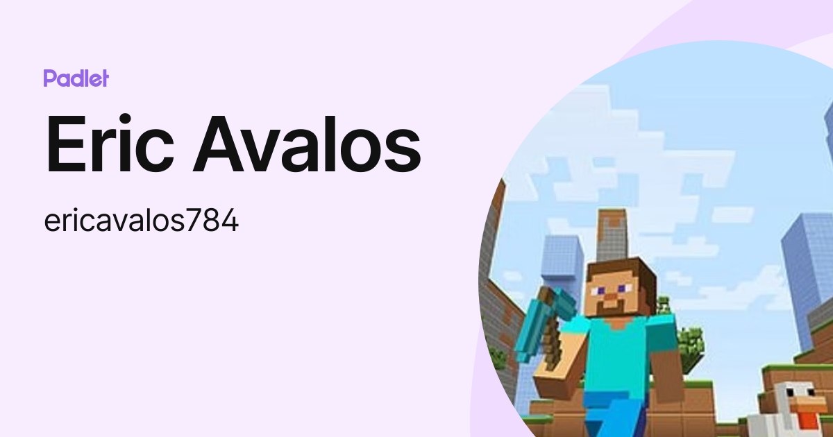 Eric Avalos (ericavalos784) profile | Padlet