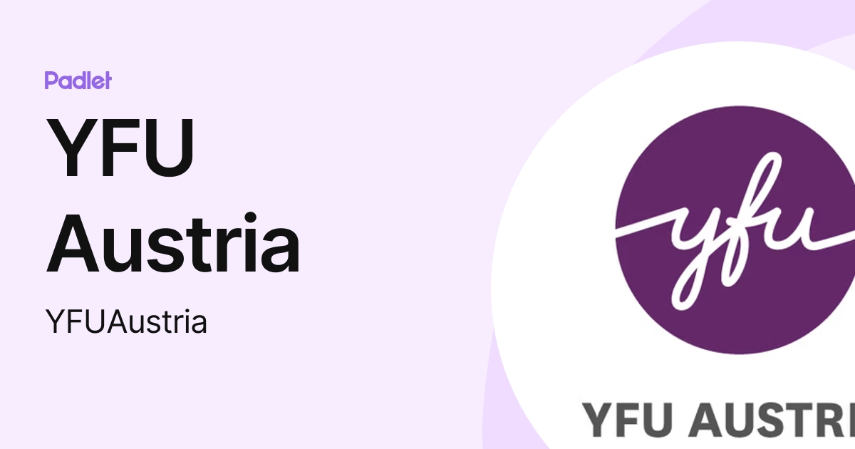 YFU Austria (YFUAustria) profile | Padlet
