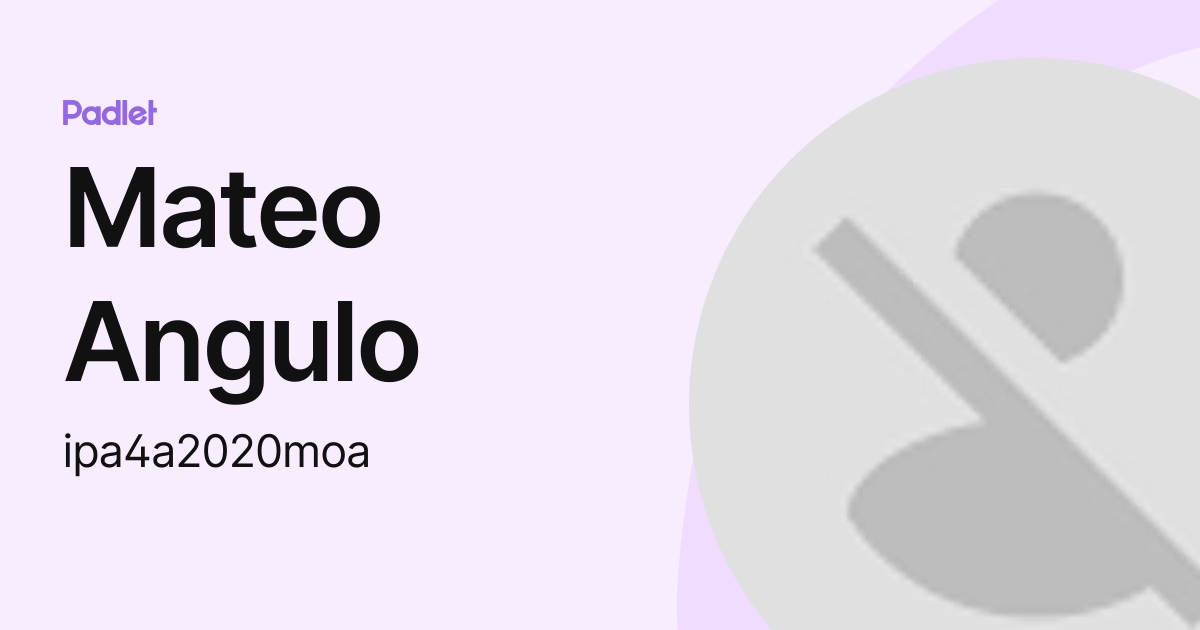Mateo Angulo (ipa4a2020moa) profile | Padlet