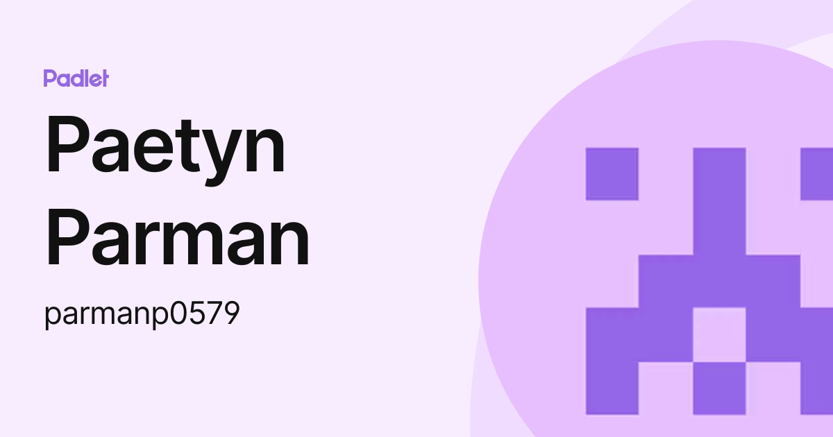 Paetyn Parman (parmanp0579) profile | Padlet