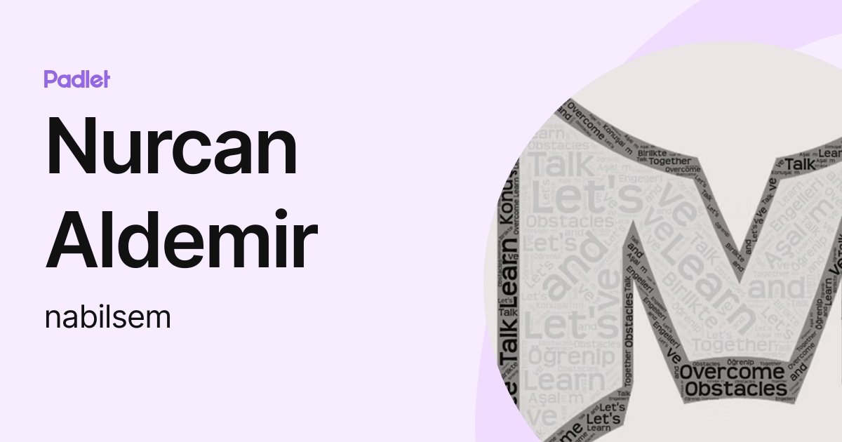 Nurcan Aldemir (nabilsem) profile | Padlet