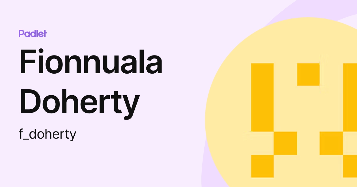 Fionnuala Doherty (f_doherty) profile | Padlet
