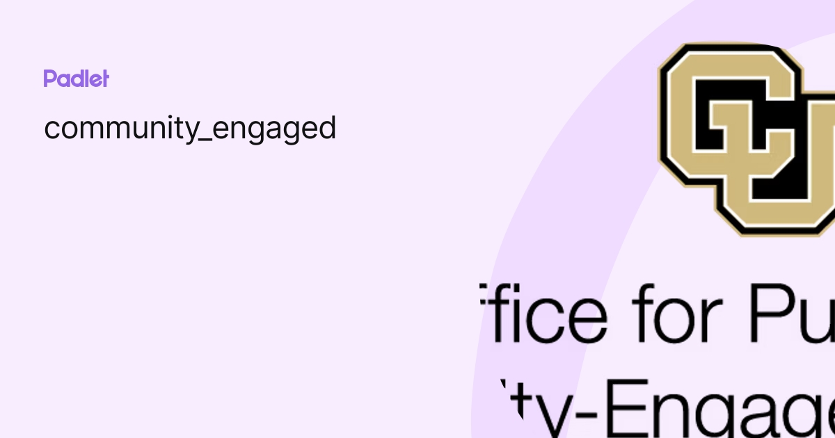 community_engaged profile | Padlet