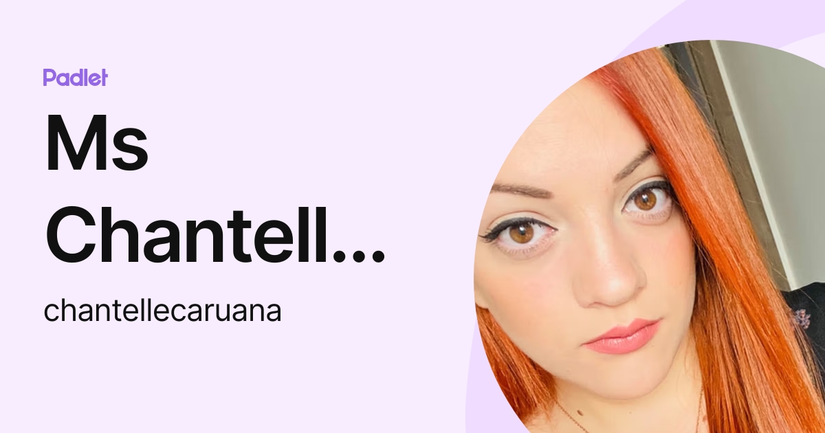 Ms Chantelle Caruana (chantellecaruana) profile | Padlet