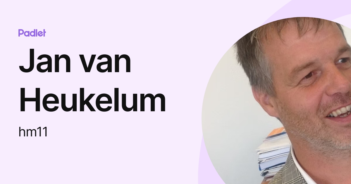 Jan van Heukelum (hm11) profile | Padlet