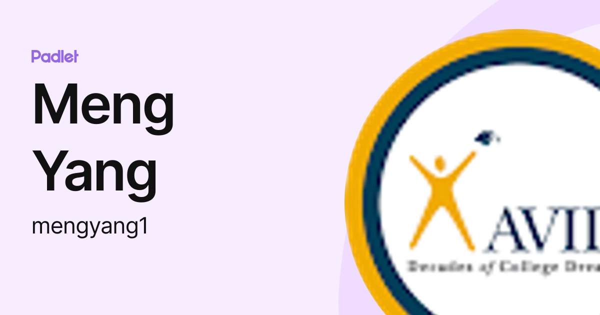 Meng Yang (mengyang1) profile | Padlet