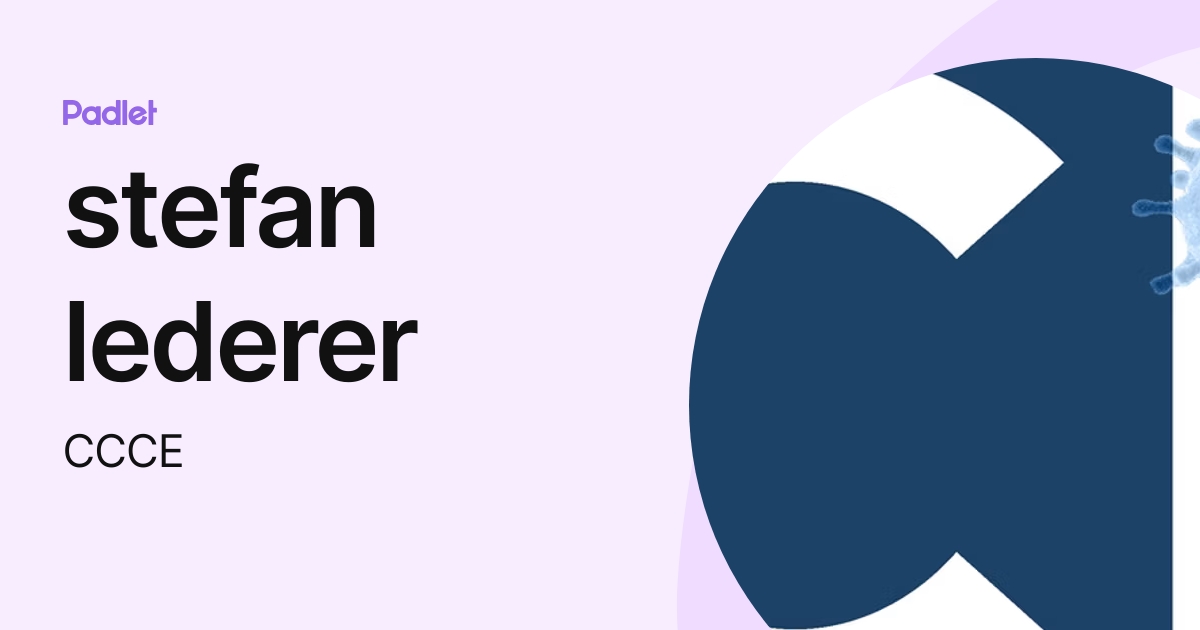 stefan lederer (CCCE) profile | Padlet