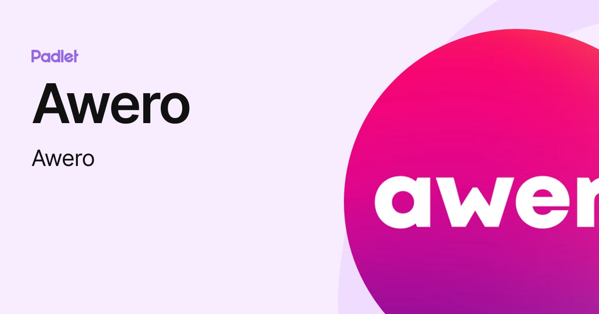 Awero (Awero) profile | Padlet