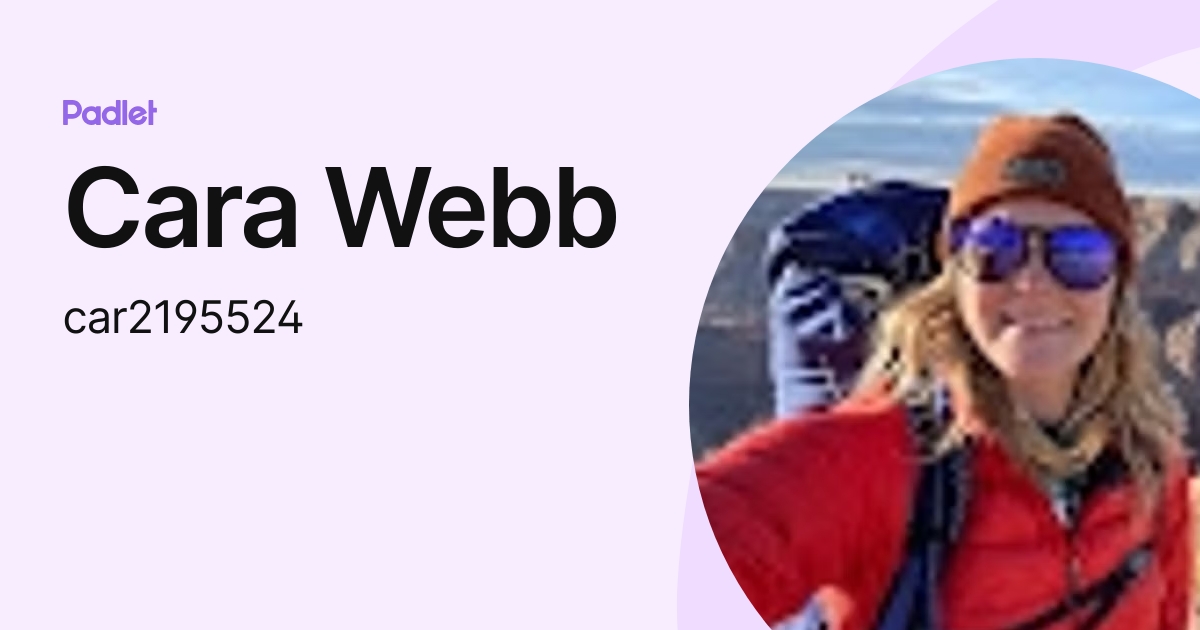 Cara Webb (car2195524) profile | Padlet