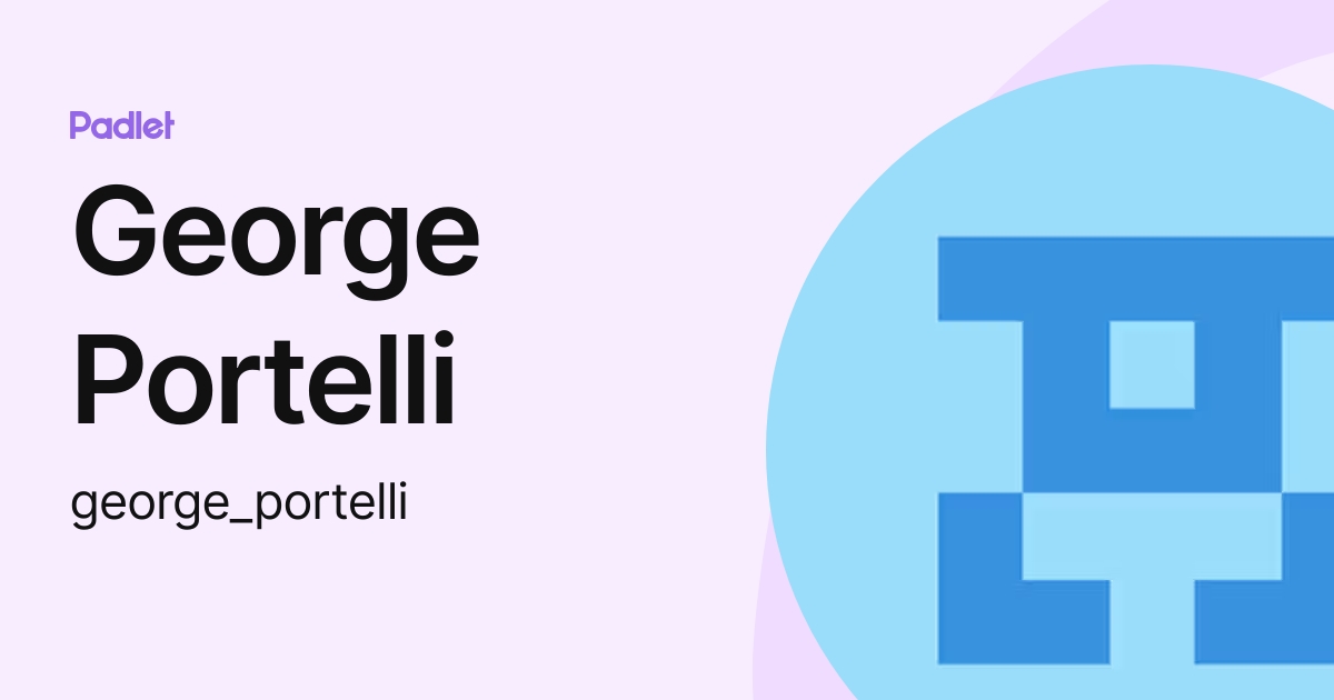 George Portelli (george_portelli) profile | Padlet